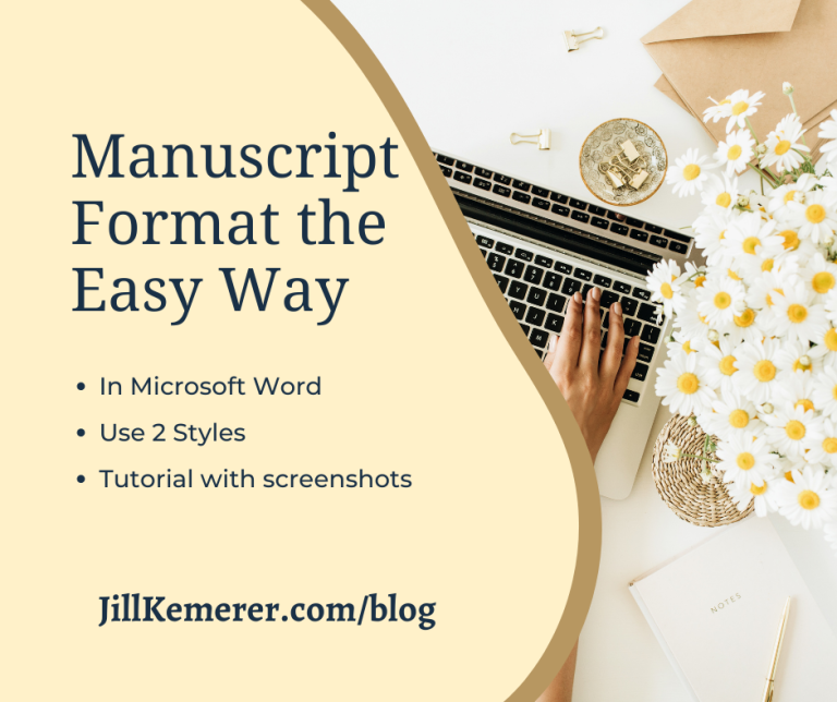 Manuscript Format the Easy Way - Jill Kemerer | Publishers Weekly ...